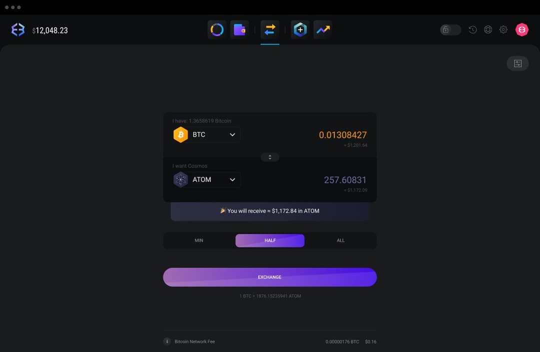 Secure Desktop Crypto Wallet for Windows, Mac & Linux