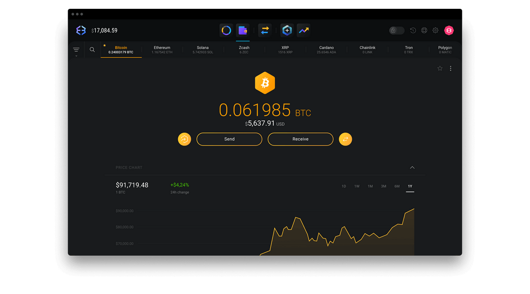 Secure Desktop Crypto Wallet for Windows, Mac & Linux